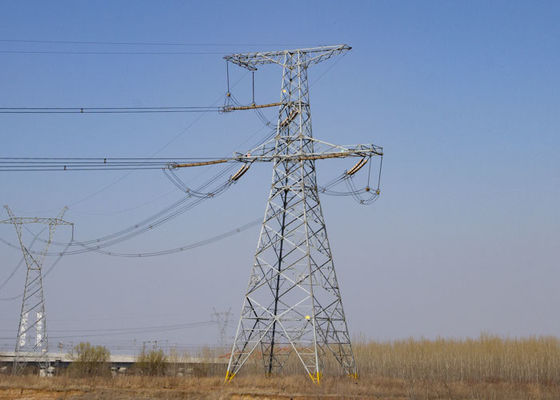 60m Tubular Steel Tower For Telecommunication , 3 Legged Self ...