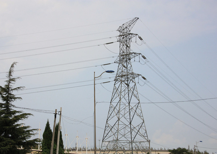 High Strength Steel Lattice Tower , High Voltage Steel Pylon