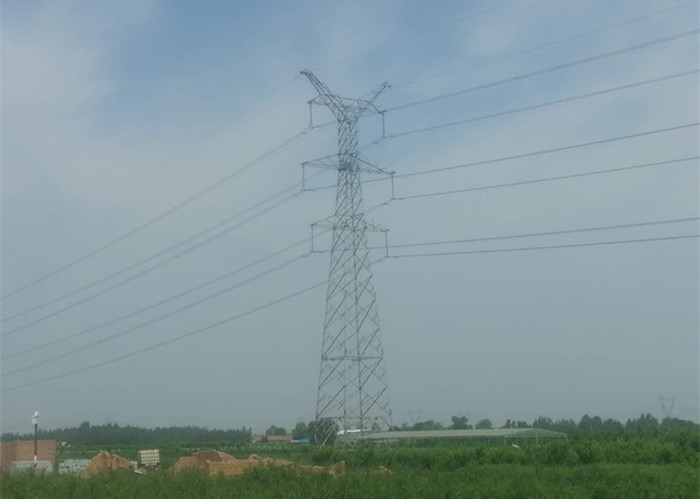Double Circuit 500KV Transmission Line Lattice Steel Towers