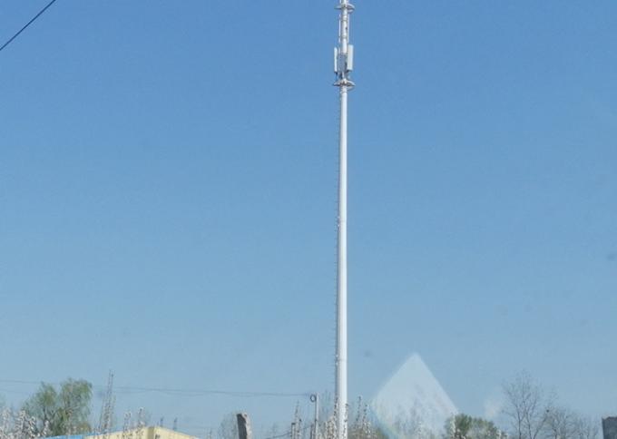 ASTM A572 Grade 50 Monopole Mobile Cell Tower with Overlaping ...